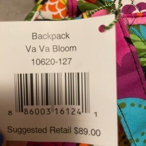Vera Bradley | Bags | Vera Bradley Vava Bloom Backpack Purse Brand New With Tags Never Used ...